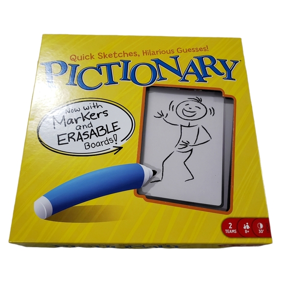 Mattel | Toys | Pictionary Family Board Game Adult Game Night Party Fun ...